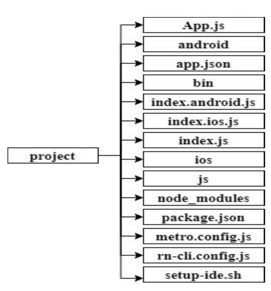 A basic react native project structure is shown in figure 1.