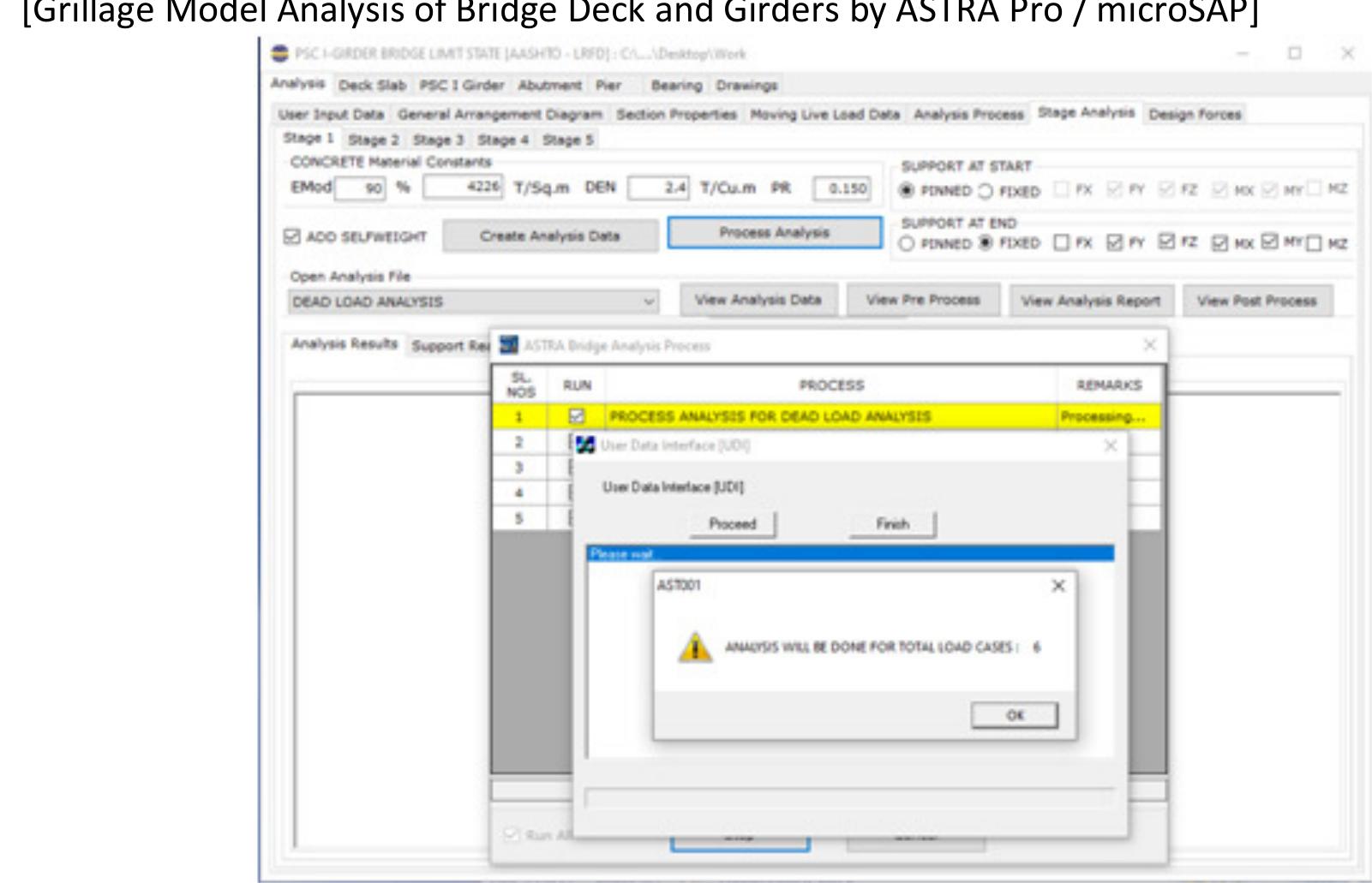 [grillage model analysis of bridge deck and girders by astra