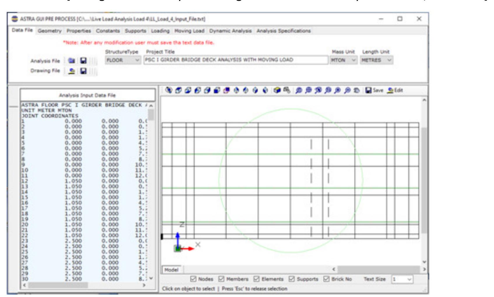 [grillage model analysis of bridge deck and girders by astra