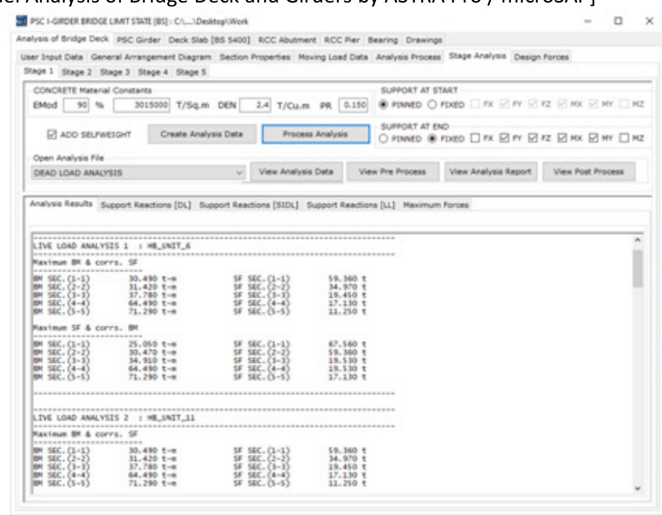 Figure 110 - Grillage Model Analysis of Bridge Deck-Girder