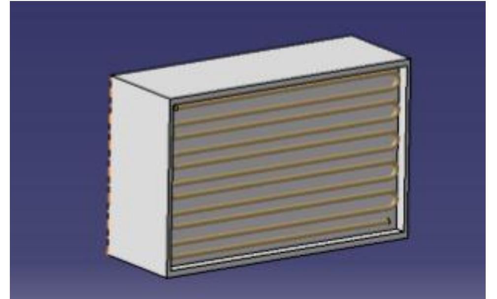 A simplified model of the compressor (outdoor unit) of the