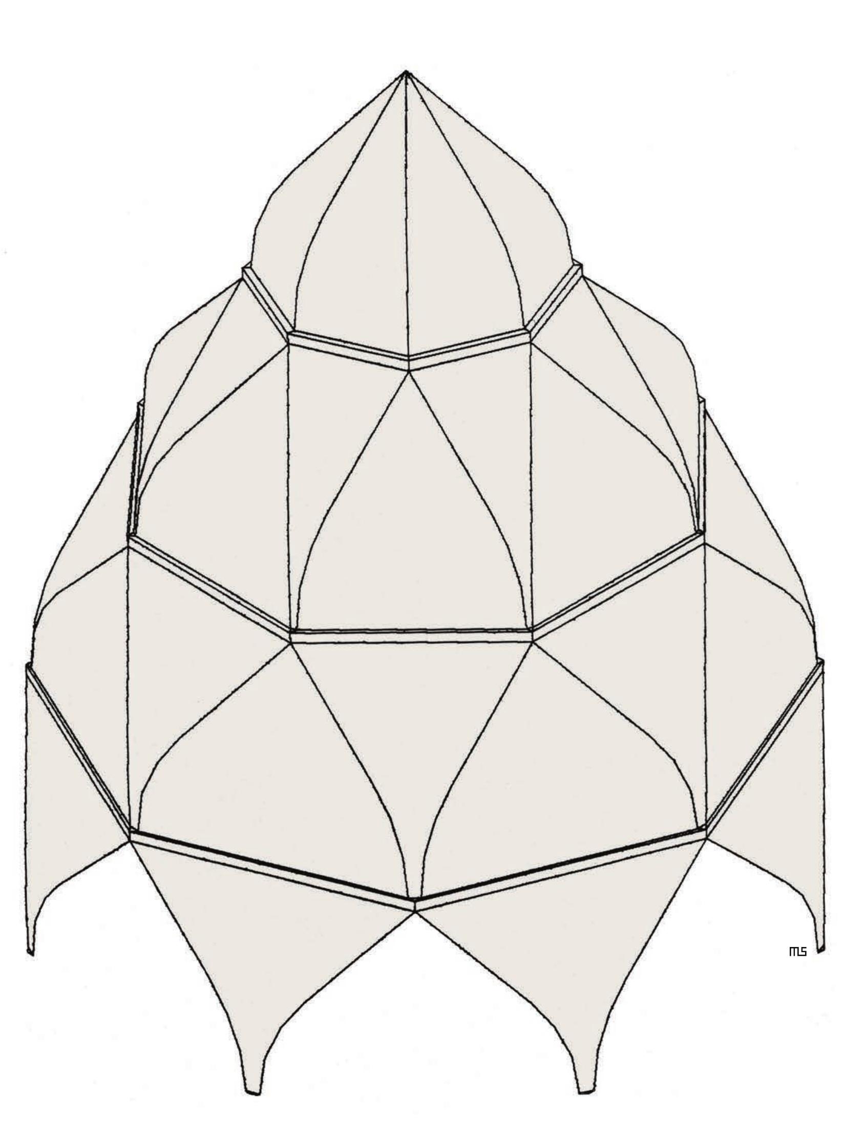 Figure 43 - Geometry of Muqarnas In Islamic Architecture