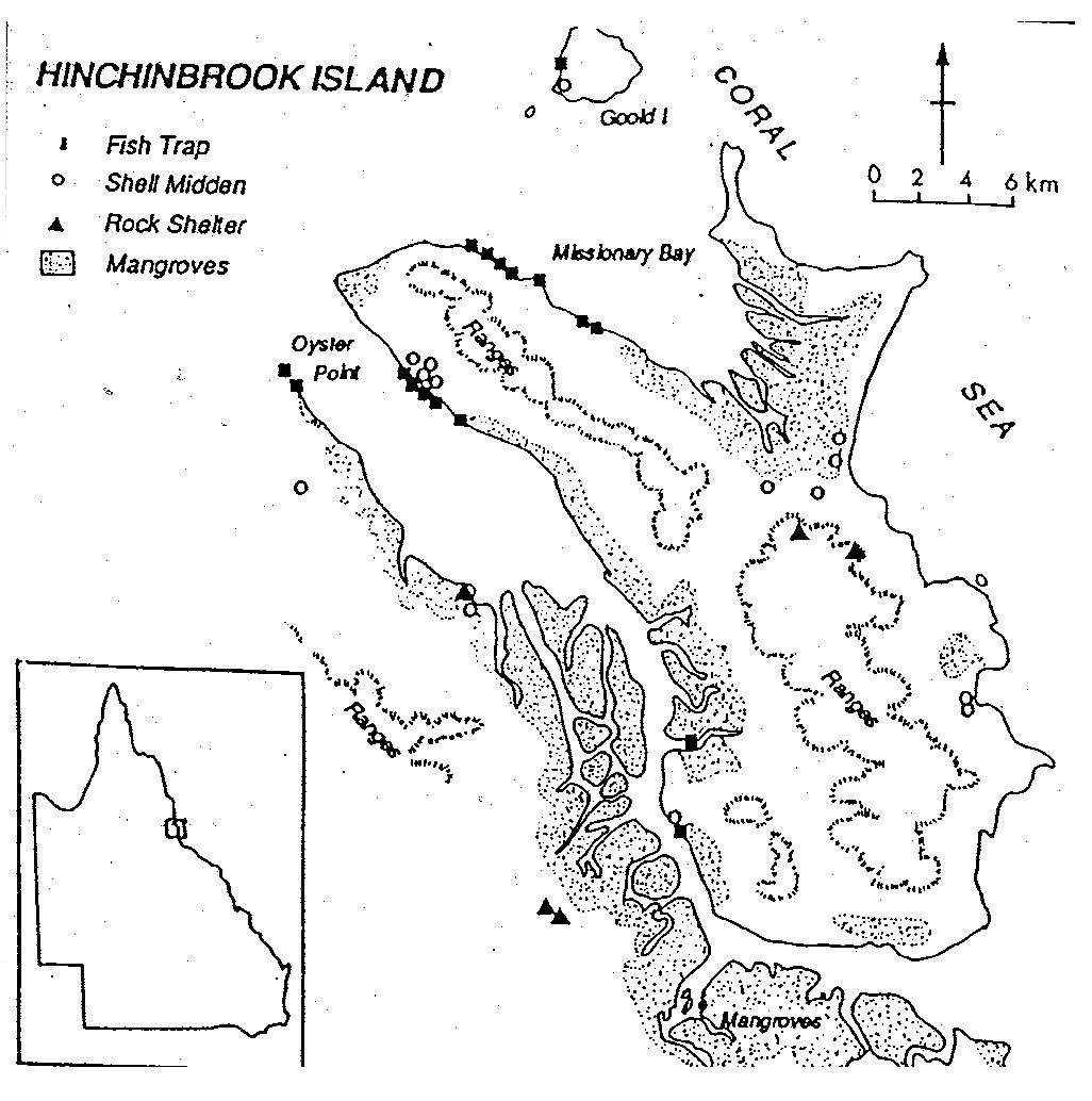 Map of hinchinbrook island. (from campbell, 1982.)