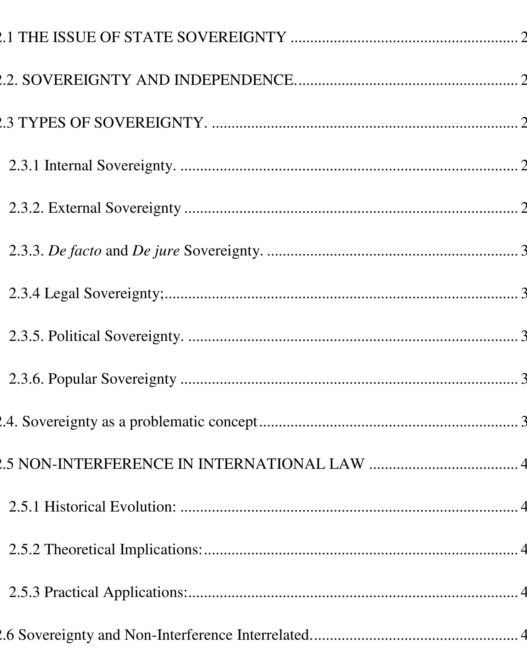 (PDF) STATE SOVEREIGNTY AND NON-INTERFERENCE IN INTERNATIONAL LAW: A ...