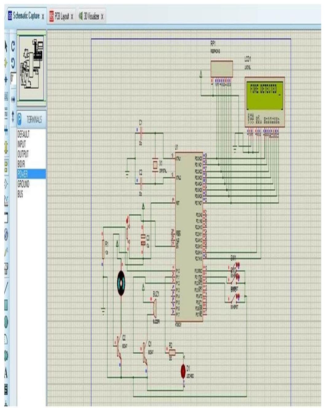 Circuit diagram of microcontroller block