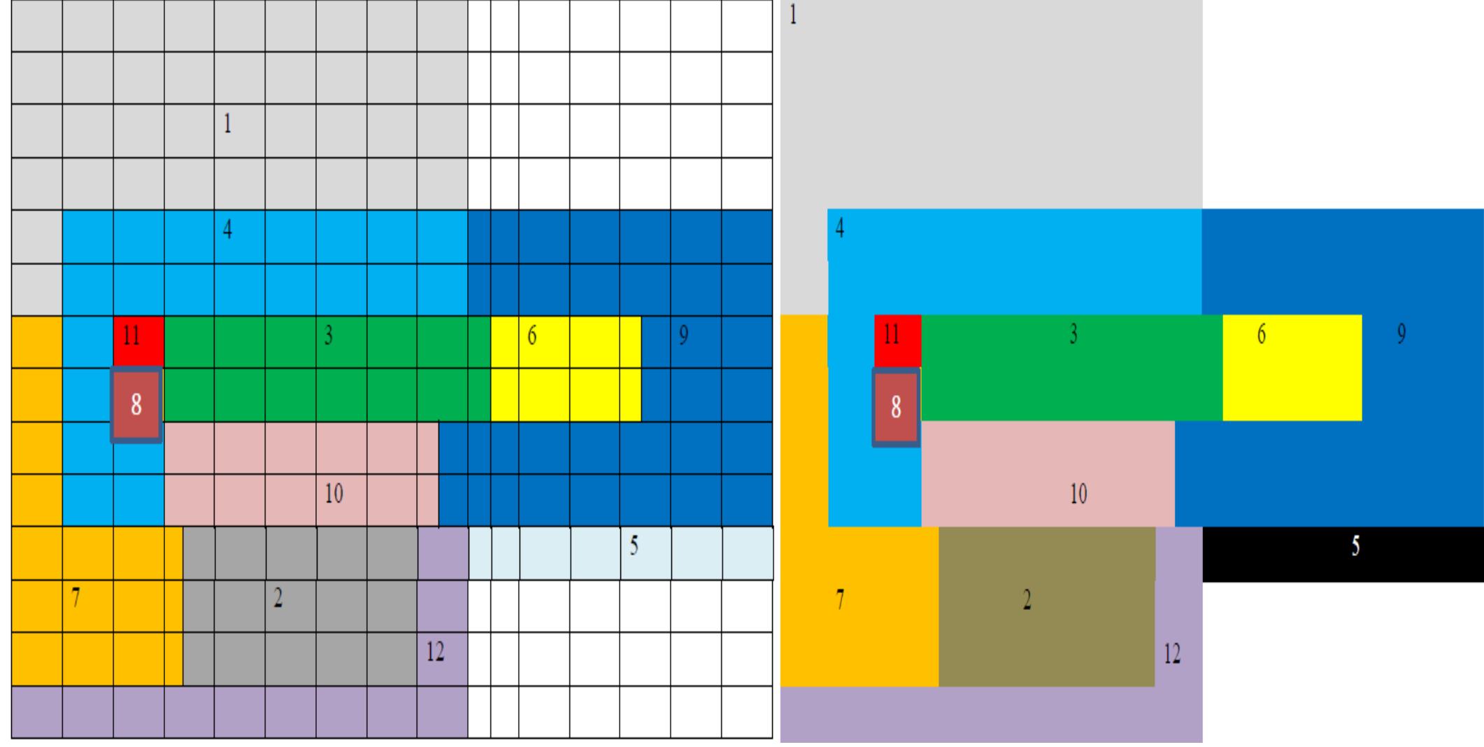 Alternative layout diagram of the workshop