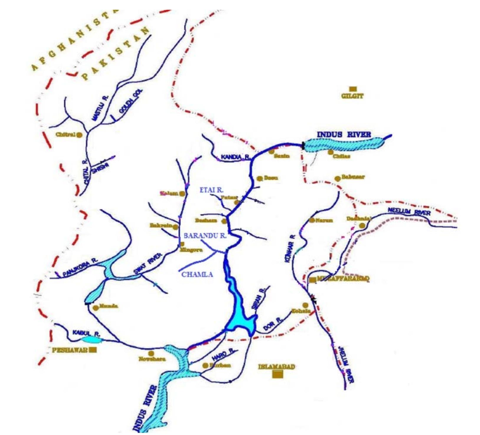Map of kp, pakistan (source wapda).
