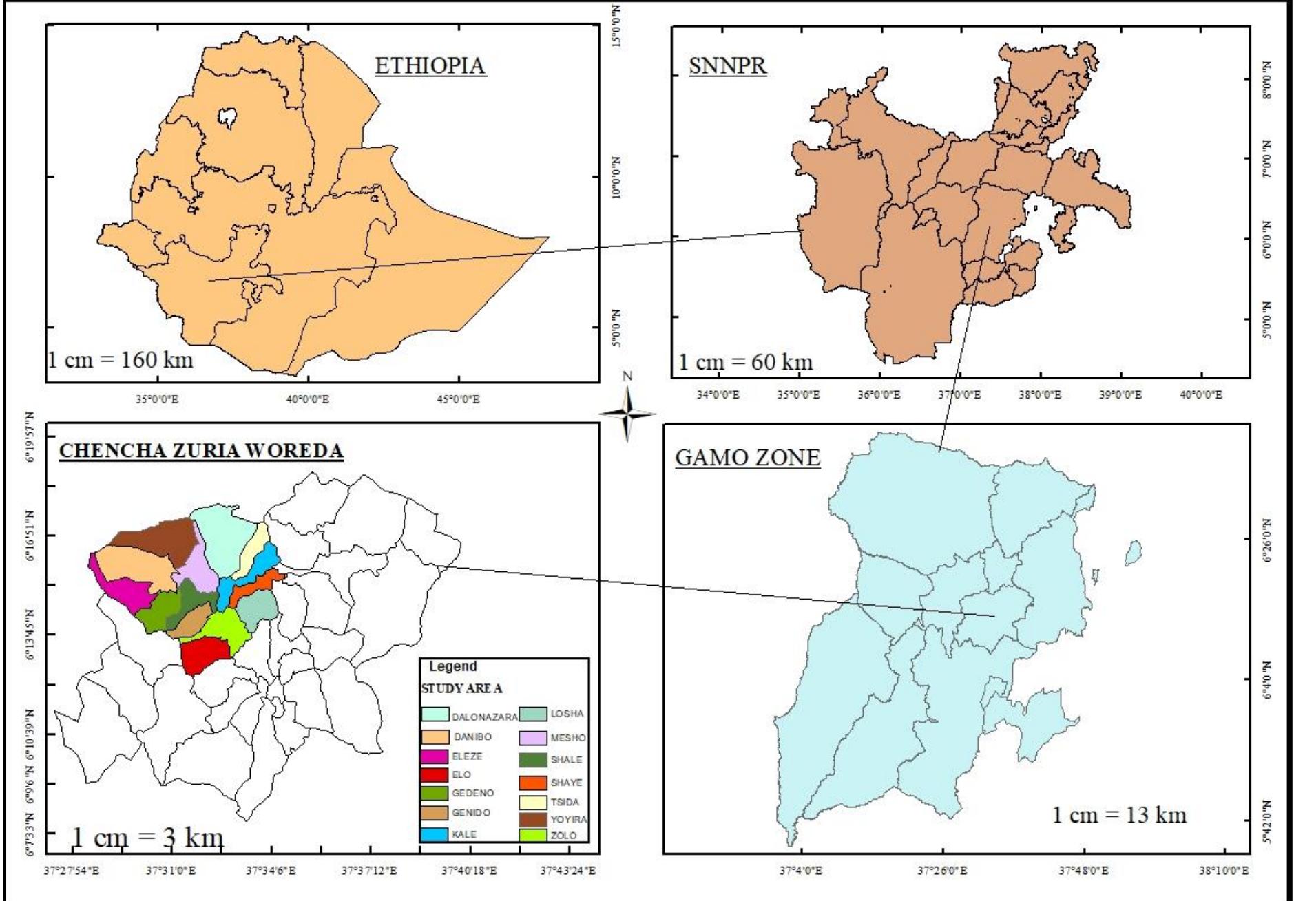 Source: arcgis output map.1 map of the study area; falls on