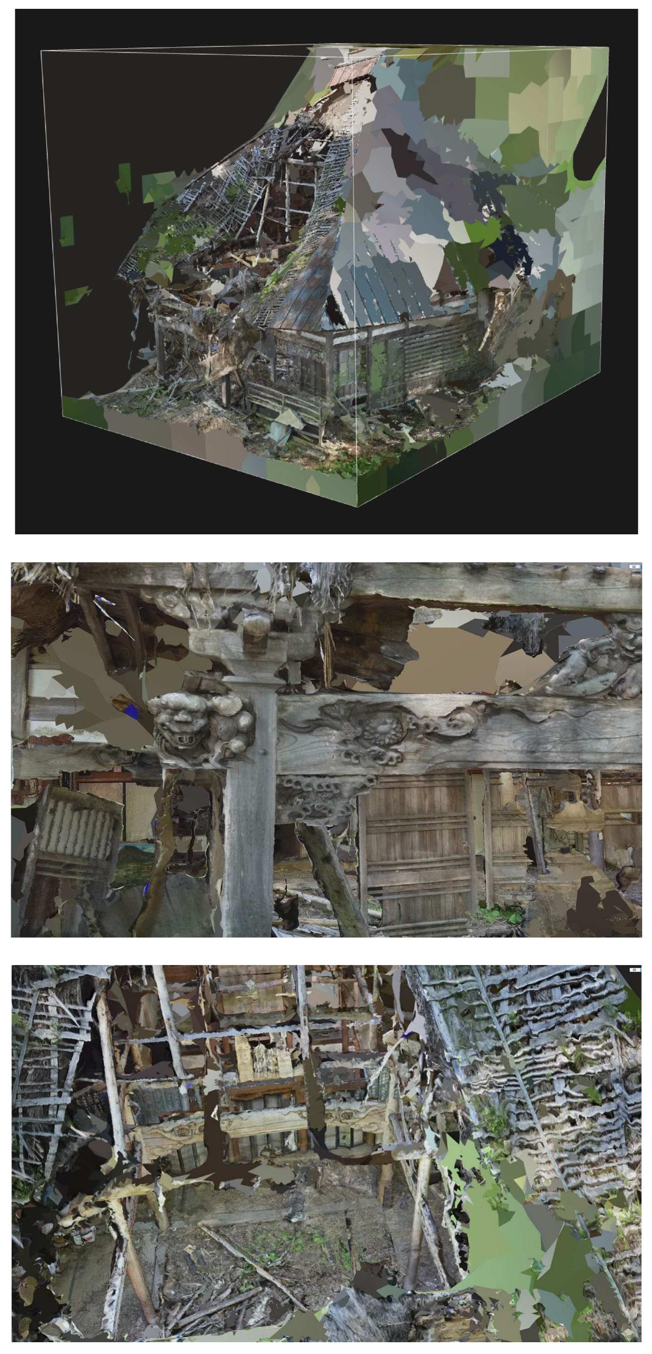 -23 mesh reconstructions of the anyoji photogrammetry model