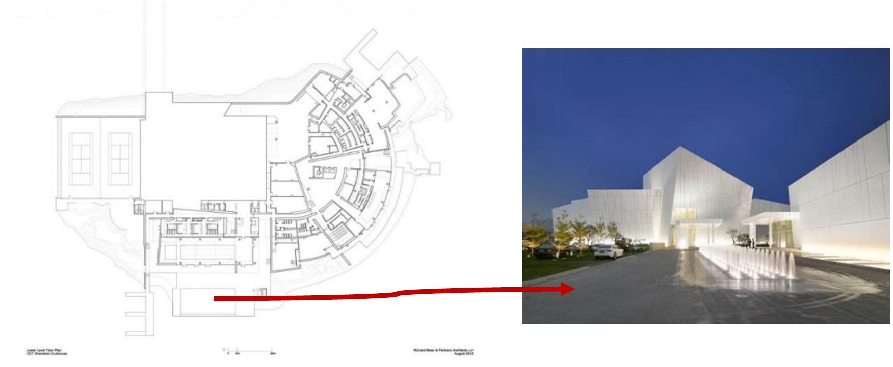 Location of entrance on the projects’ plan. source: