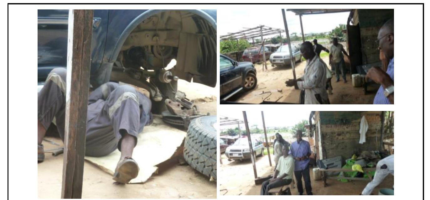 Top right/bottom: an interview scene with some members of