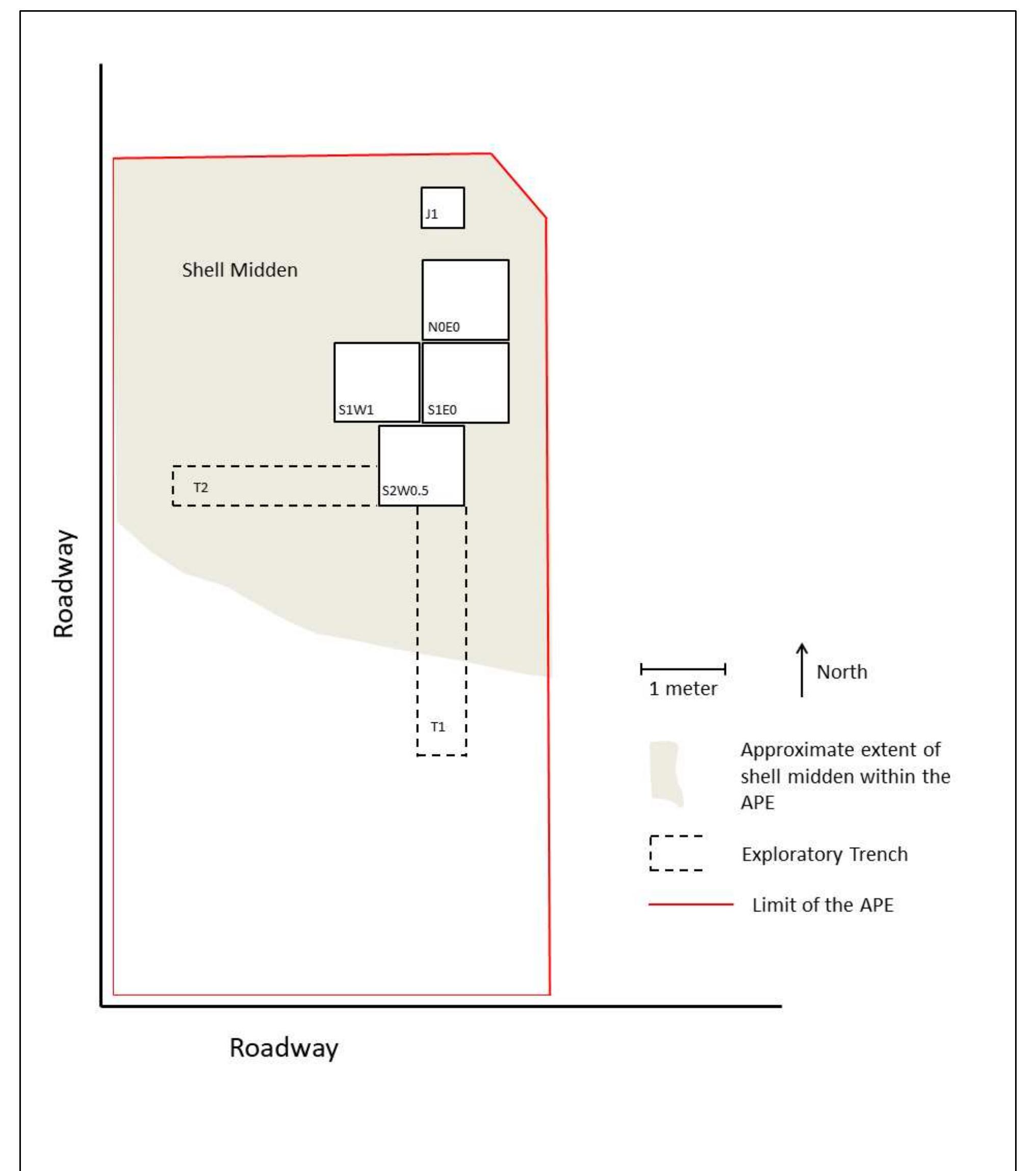 Excavation map of the laurel beach ii site.