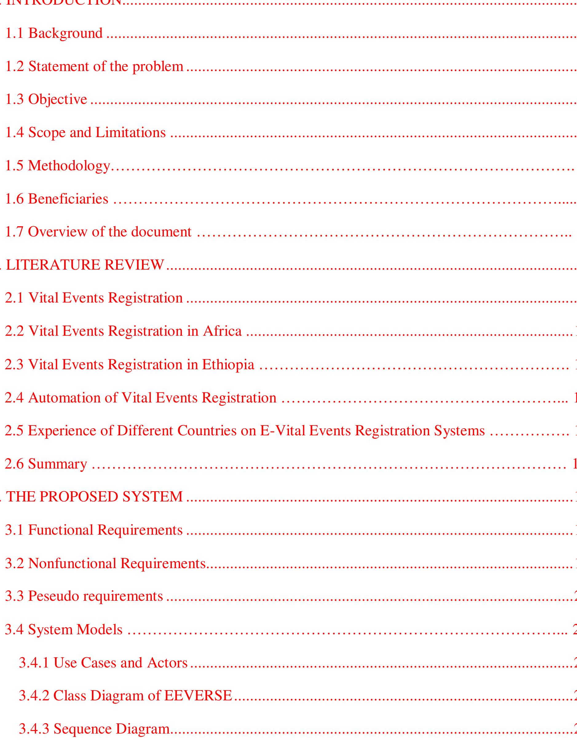 Table 1 - Enhanced Electronic Vital Events Registration