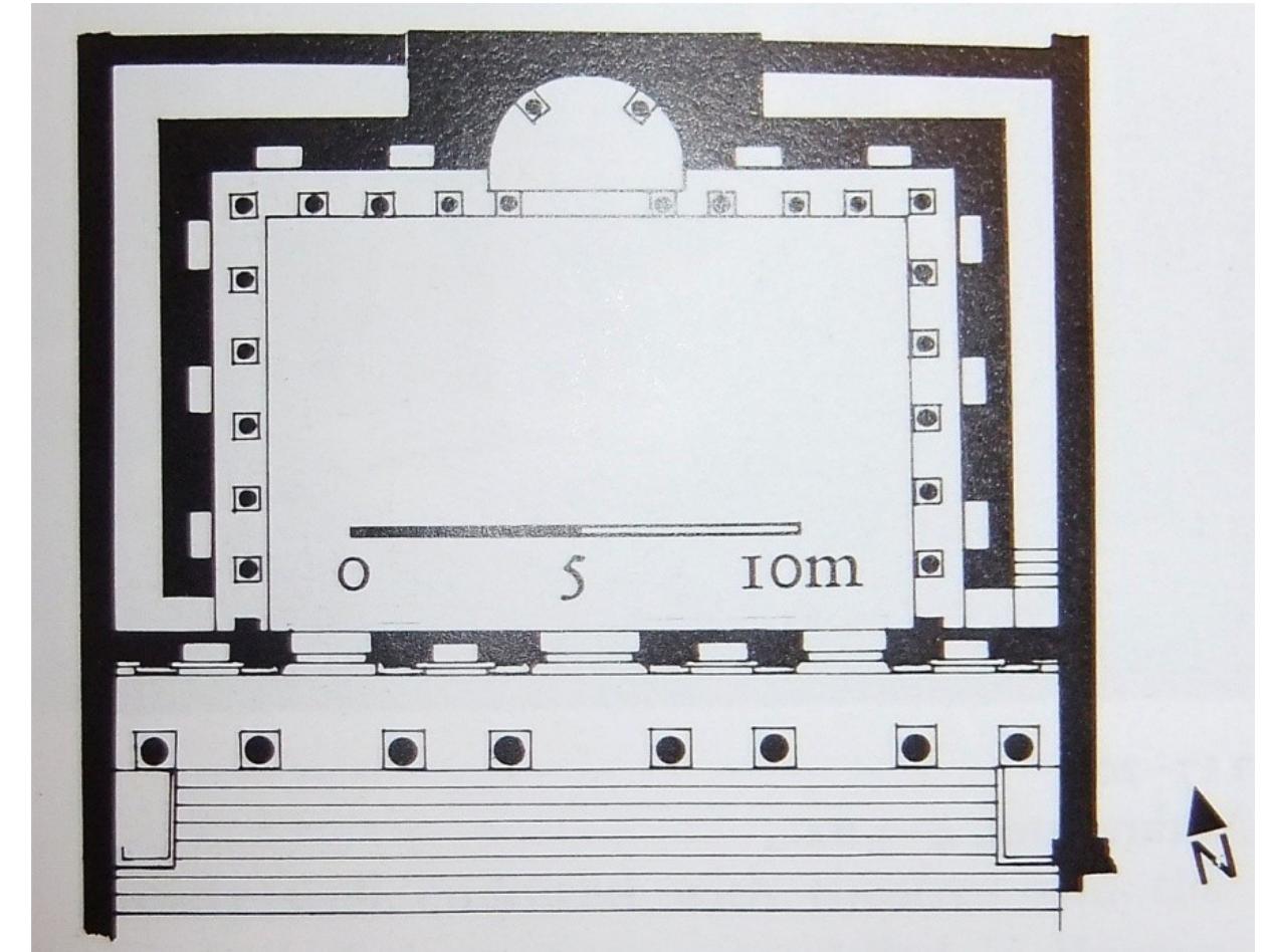 Plan of the library of celsus at ephesus source: