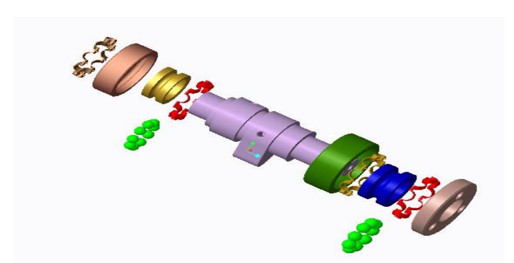 An exploded view of total cam shaft exploded view of bearing