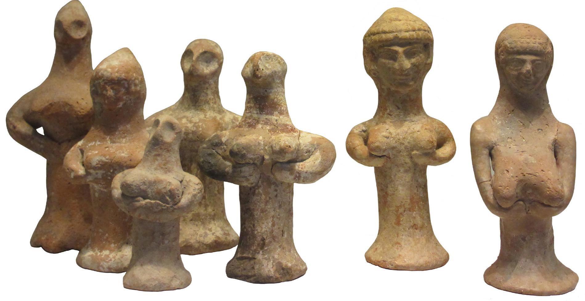 Judean pillar figurines, 8th-6th century bc; photo © the