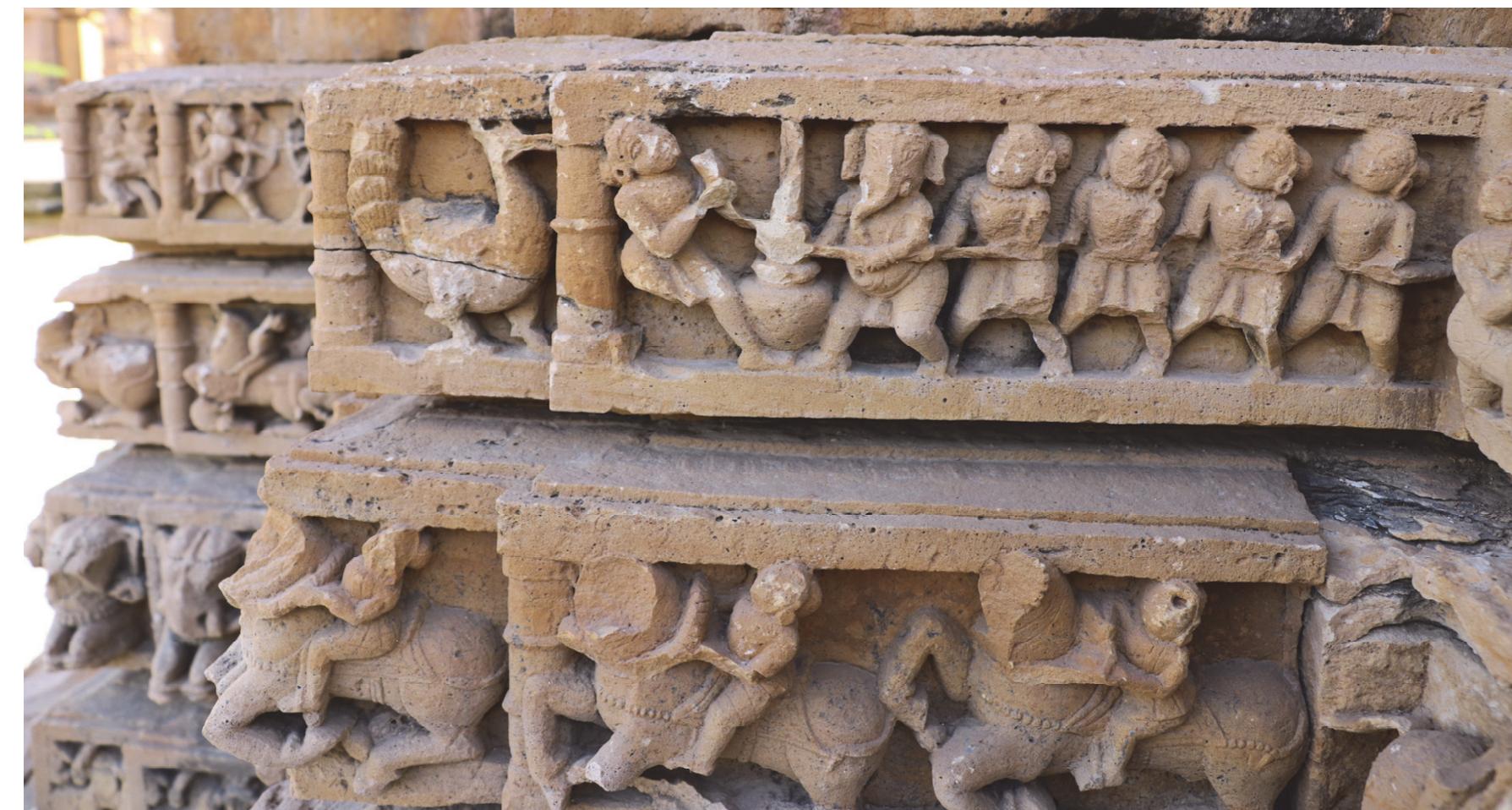 Samudra-manthan panel from kiradu shiva temple no. 5