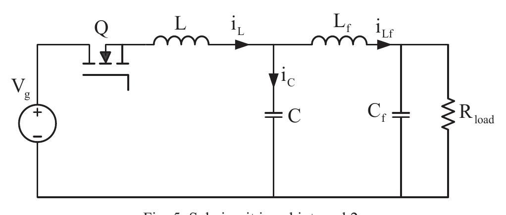 Resonant inductor has initial current i, and inductor