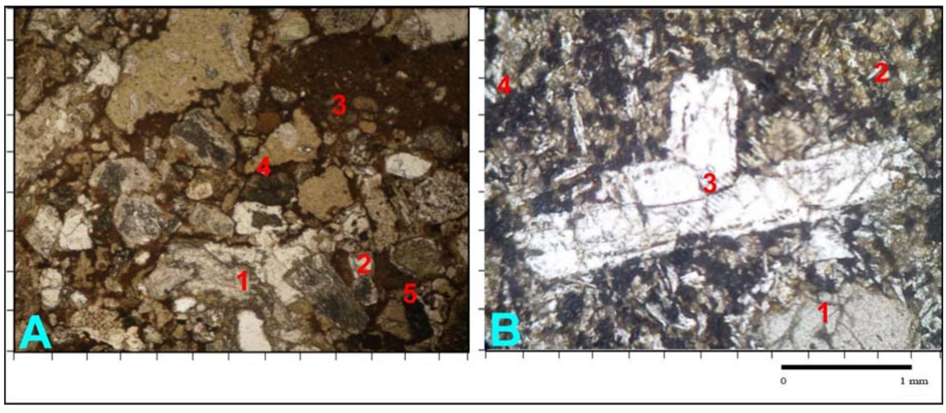 Ire 7 - petrographic samples of sandstone of rambatan