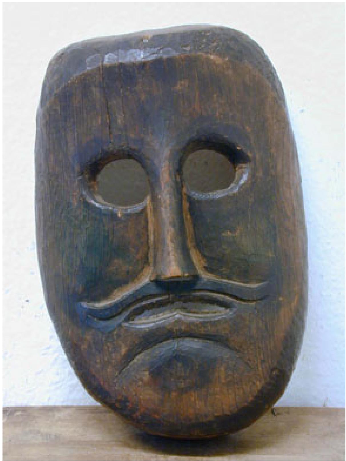 1: a nineteenth-century reconstruction of a devil’s mask.
