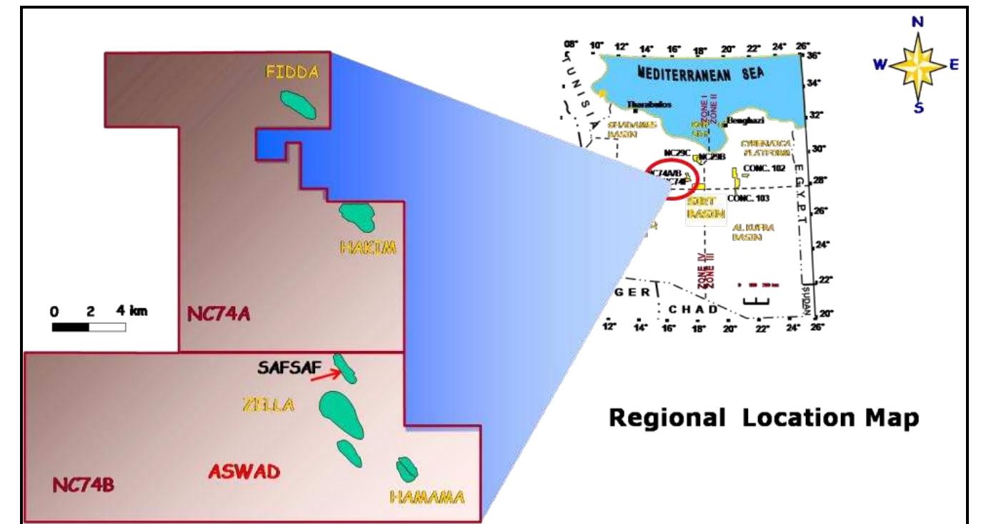 The location of the safsaf field is shown in fig. 2. to