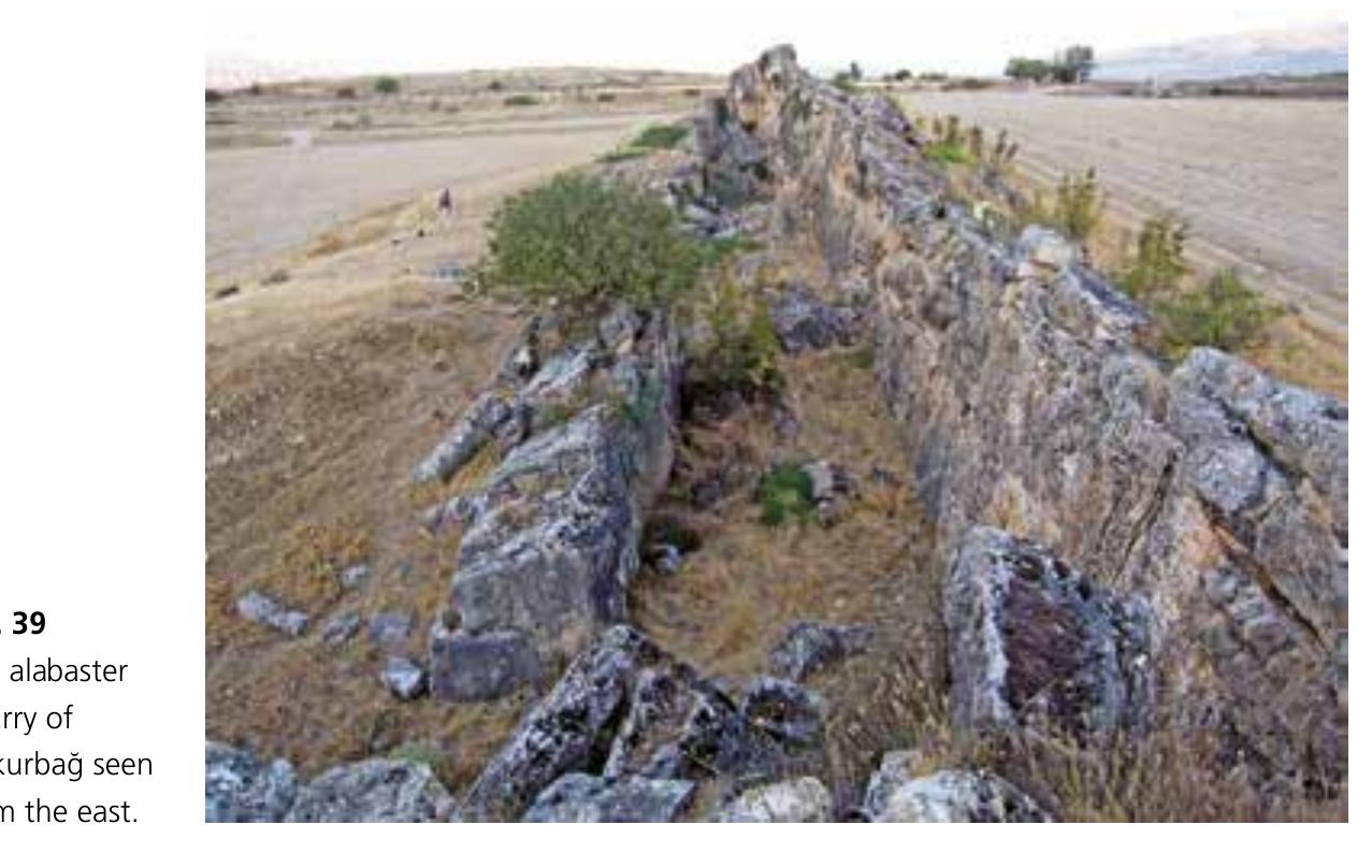 Figure 7 - The quarries of travertine and alabaster