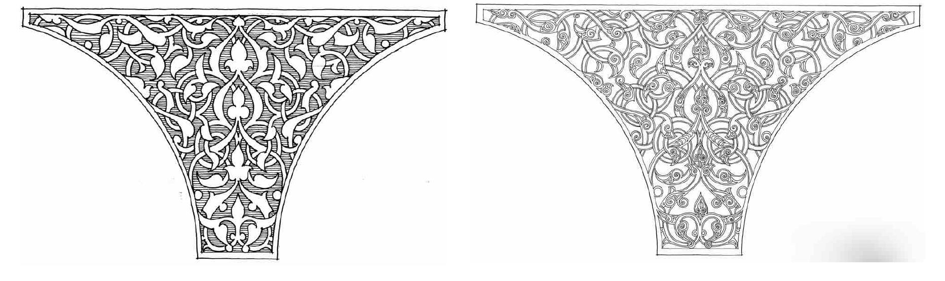 41 qibla iwan, spandrel b 40 qibla iwan, spandrel b, vegital