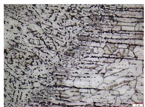 Microstructure of ss-316l haz ss-316l haz structure