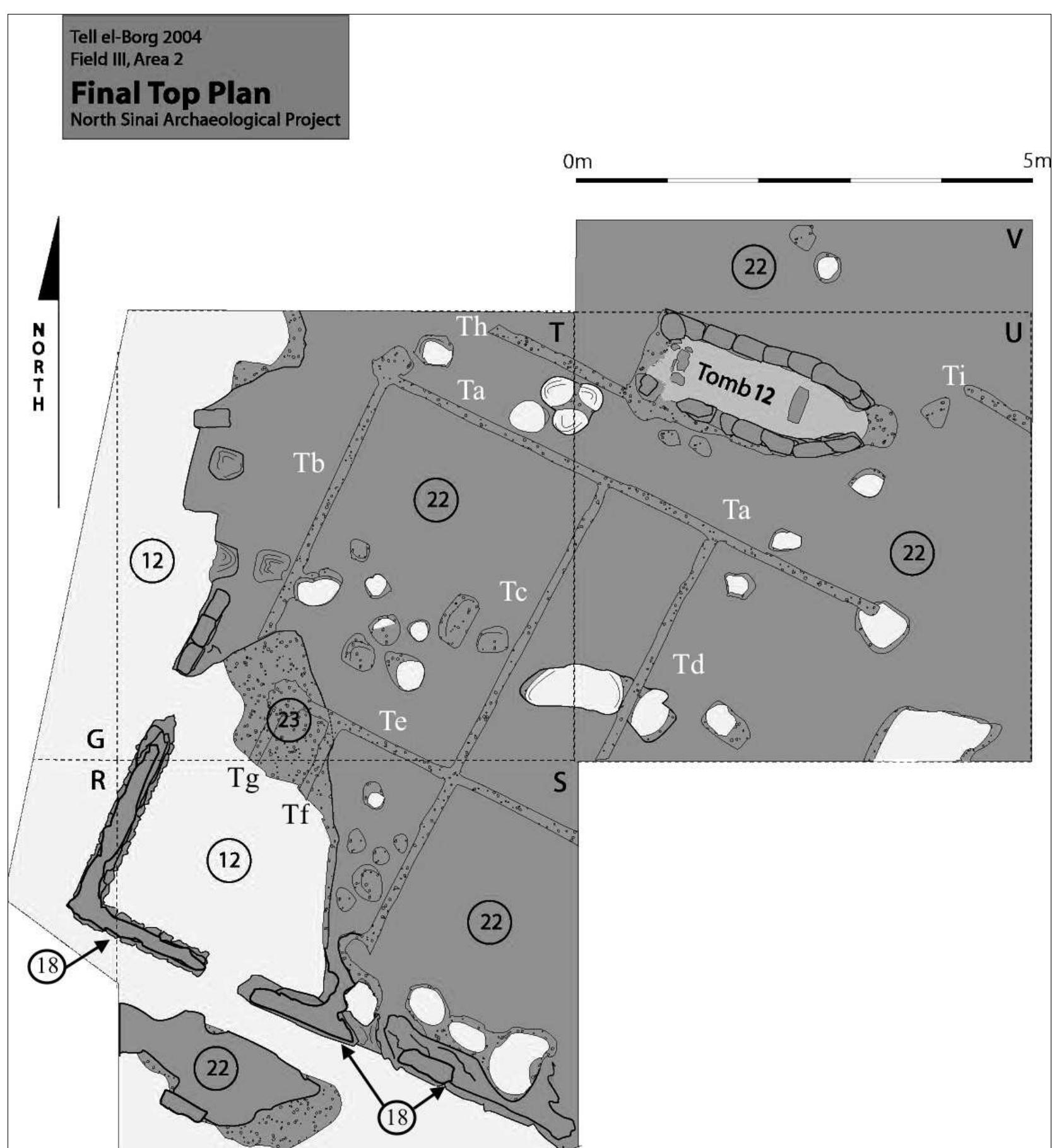 Top plan of locus 18 structure (drawing by scott haddow,