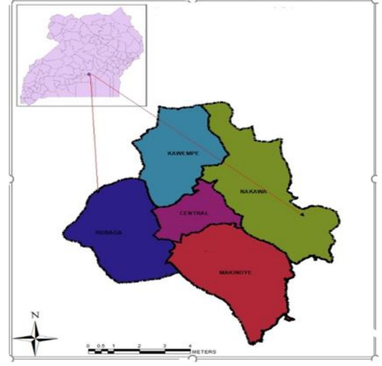-1: map for uganda showing location of kampala (source: ubos