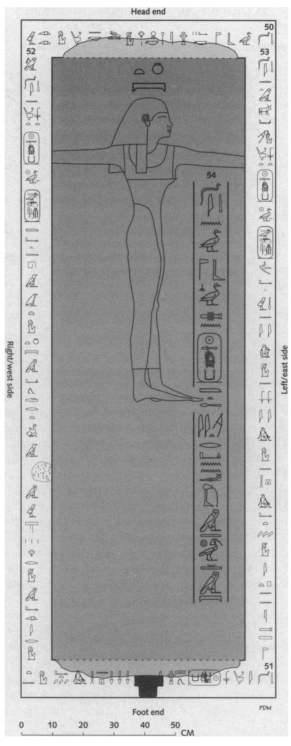 Fic. 14. plan of the tops of the sarcophagus walls and floor