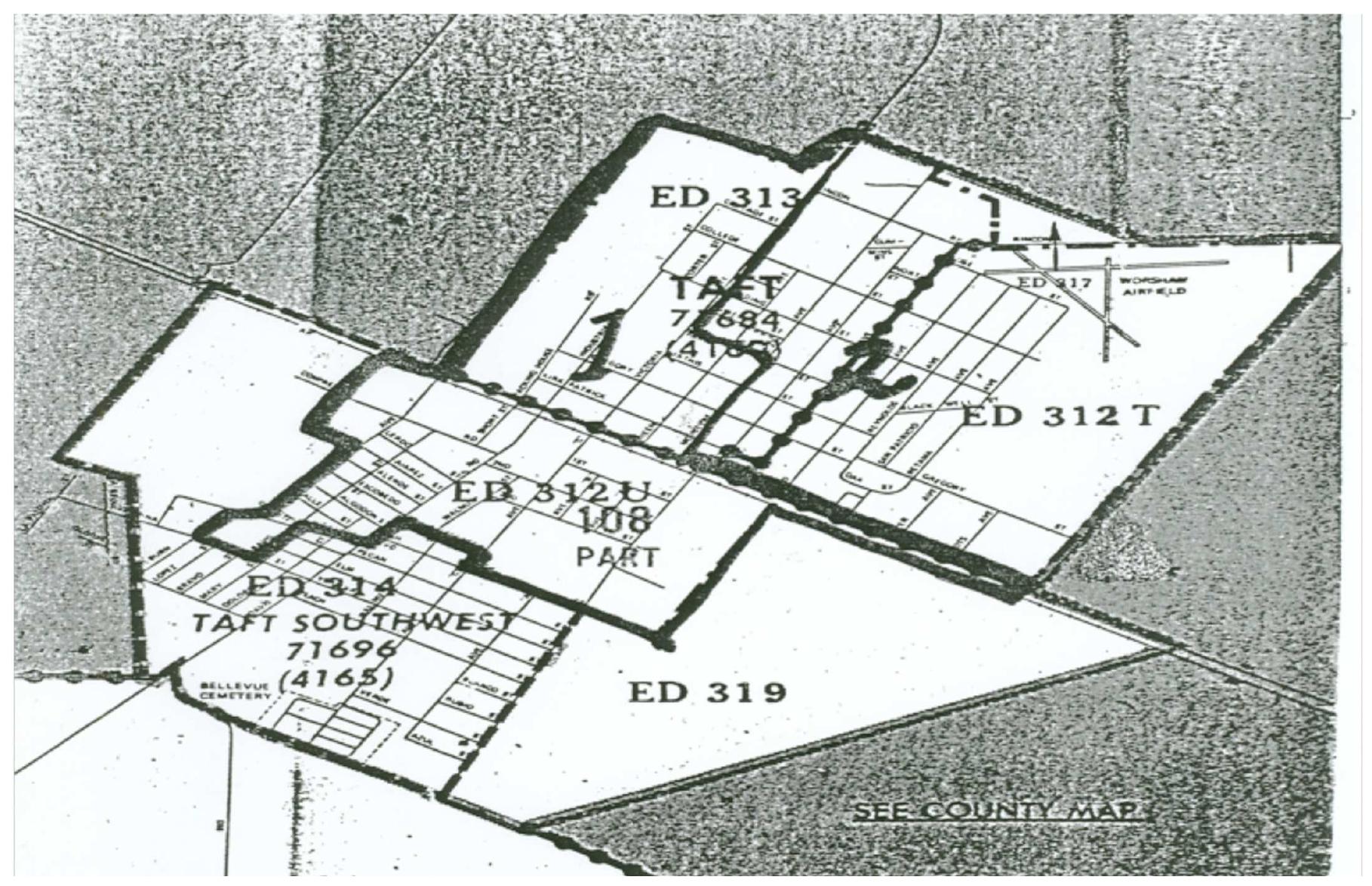 Federal wards designation map for taft, texas(exhibit a u.s.