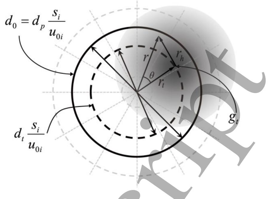Schematic of the blur convolution in the image plane.