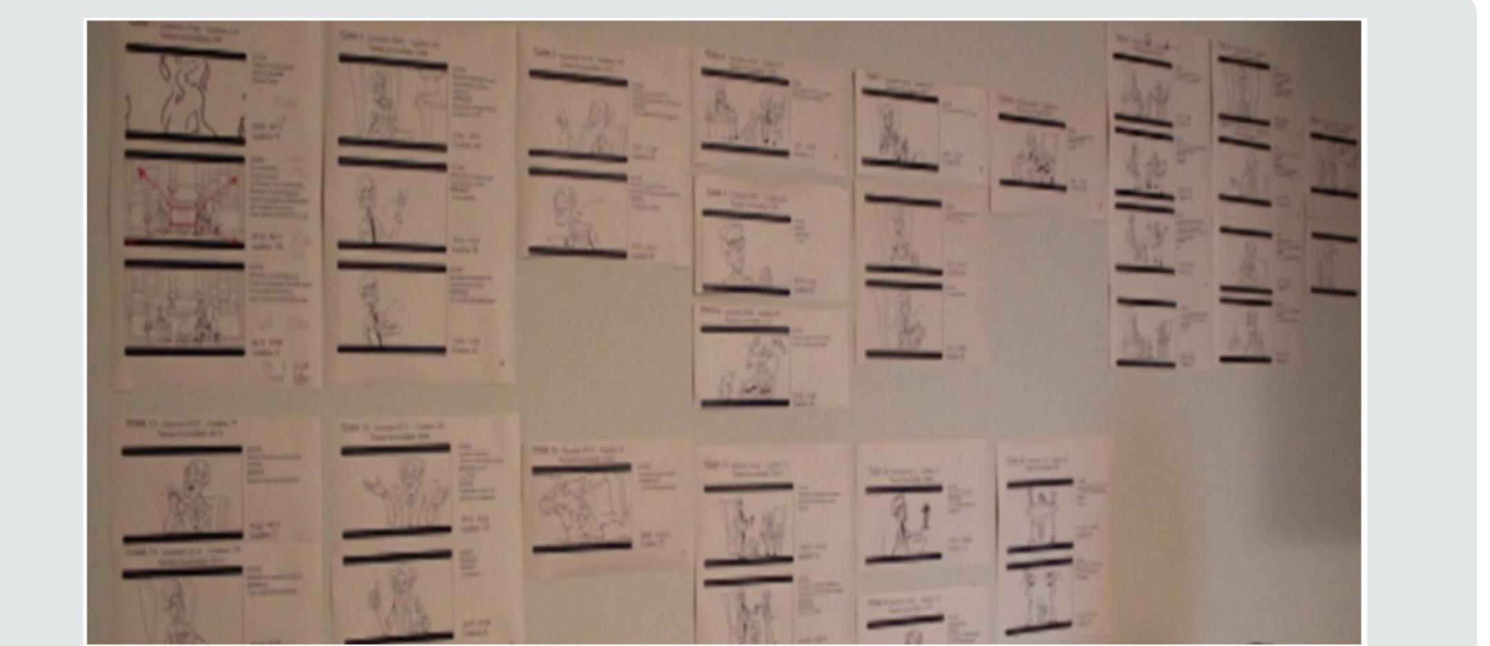 The disposal of the storyboard during the filming of “atando