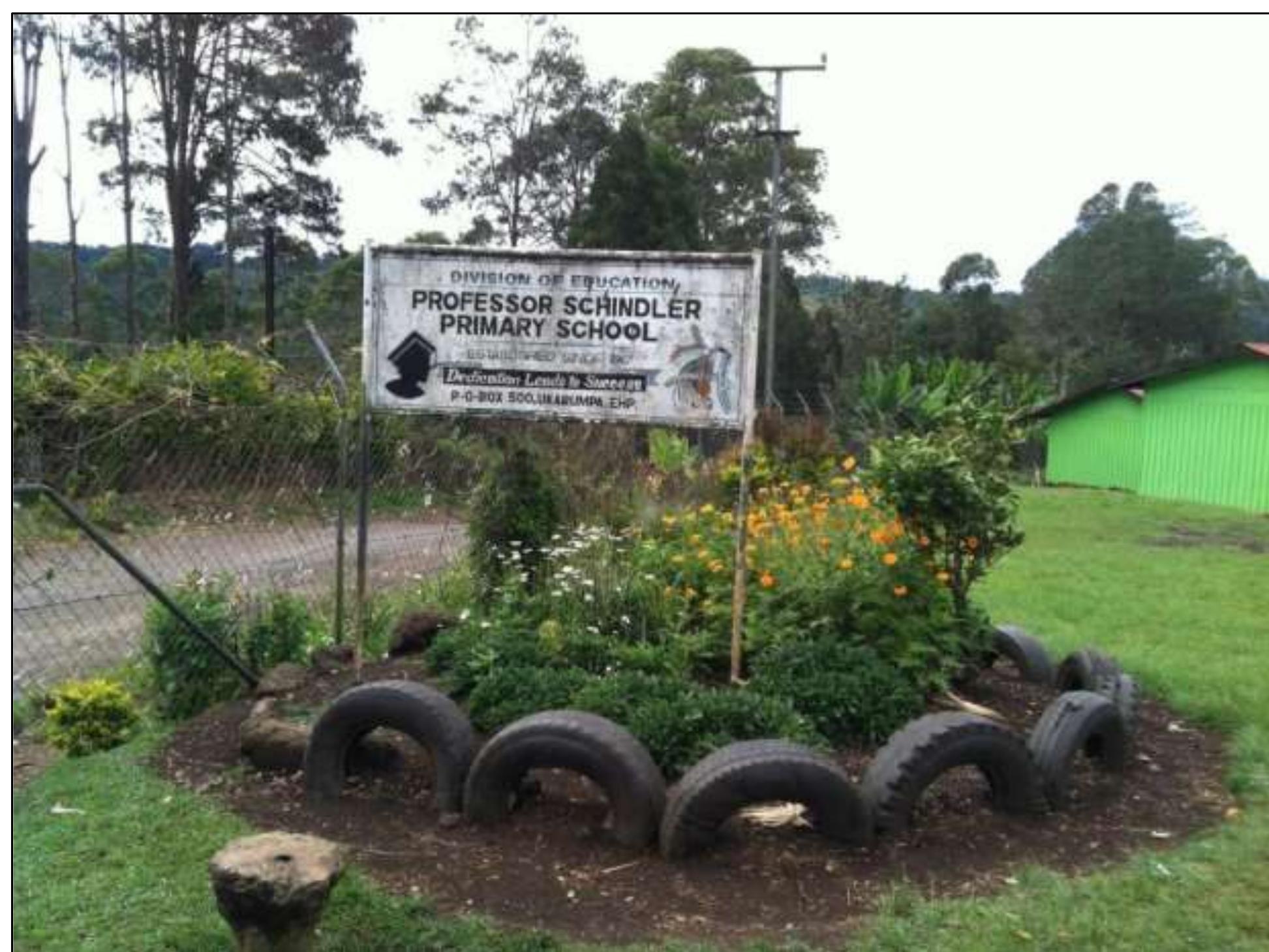 July 2012 - professor schindler’s school sign (photo