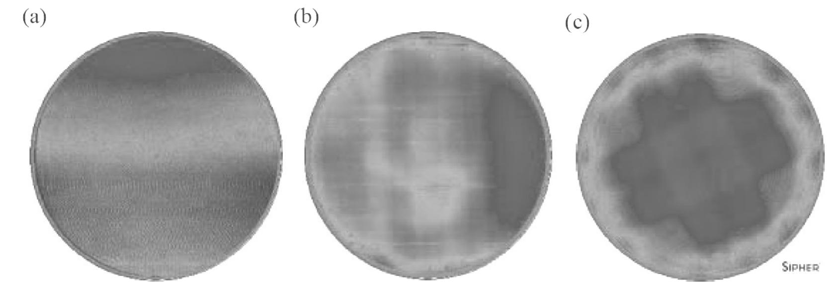 -7. pli maps for implanted wafers with (a) a scanned spot