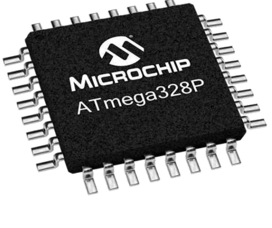 3.4 : microcontroller ic atmega 328p combines 32kb isp