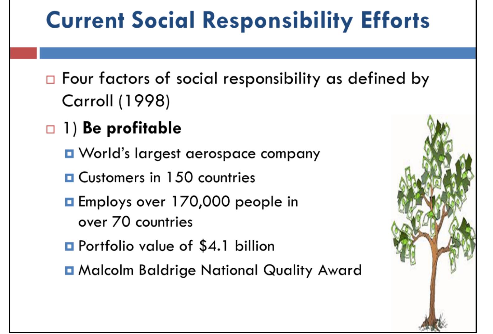 Figure 3 - Boeing and Corporate Social Responsibility