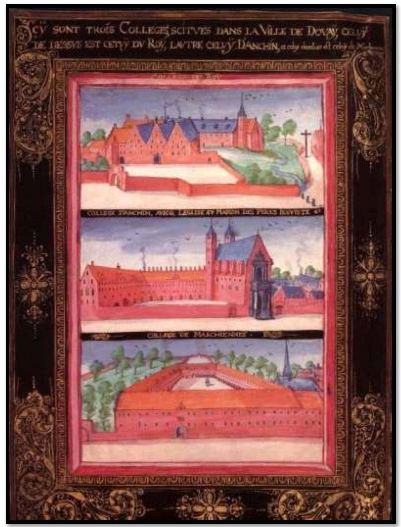Probably in 1606, a room was taken in the anchin college at