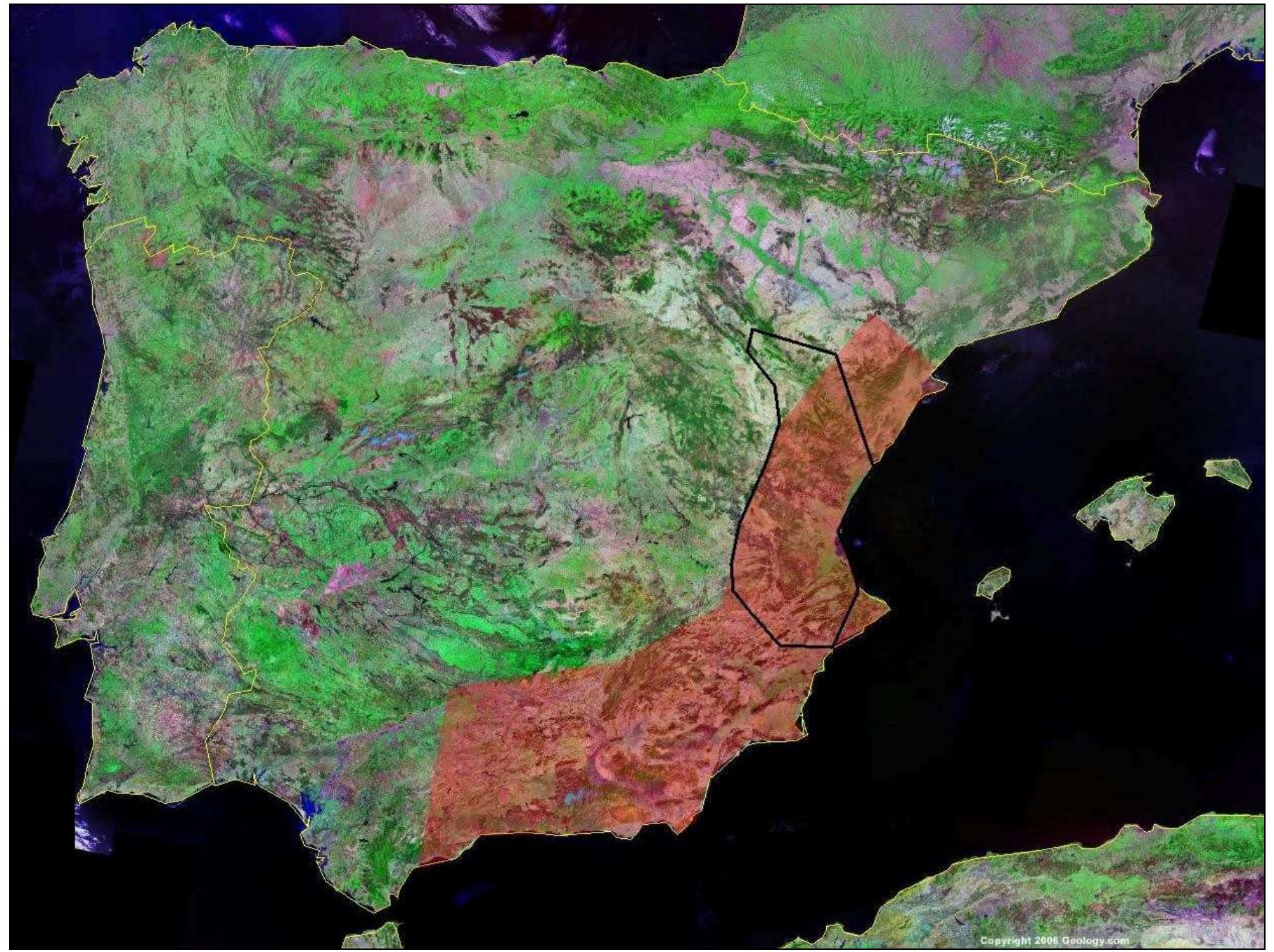 Map 1. area of the levent (in black) where scenes of