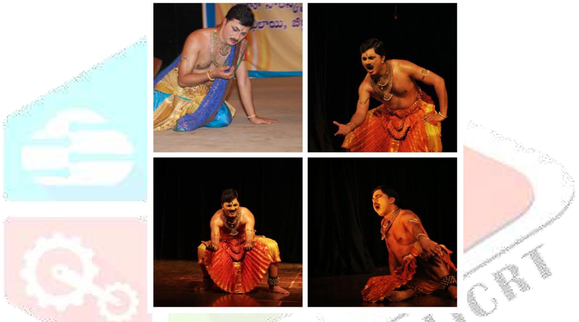 The karuna rasa in the kuchipudi dance performances is