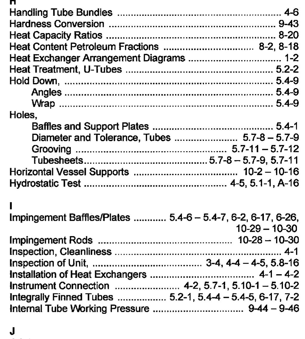 Figure 128 - TEMA Standards of the Tubular Exchanger10°