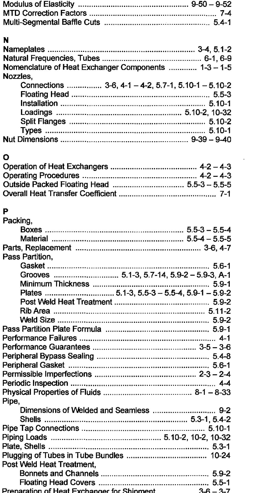 Figure 130 - TEMA Standards of the Tubular Exchanger10°