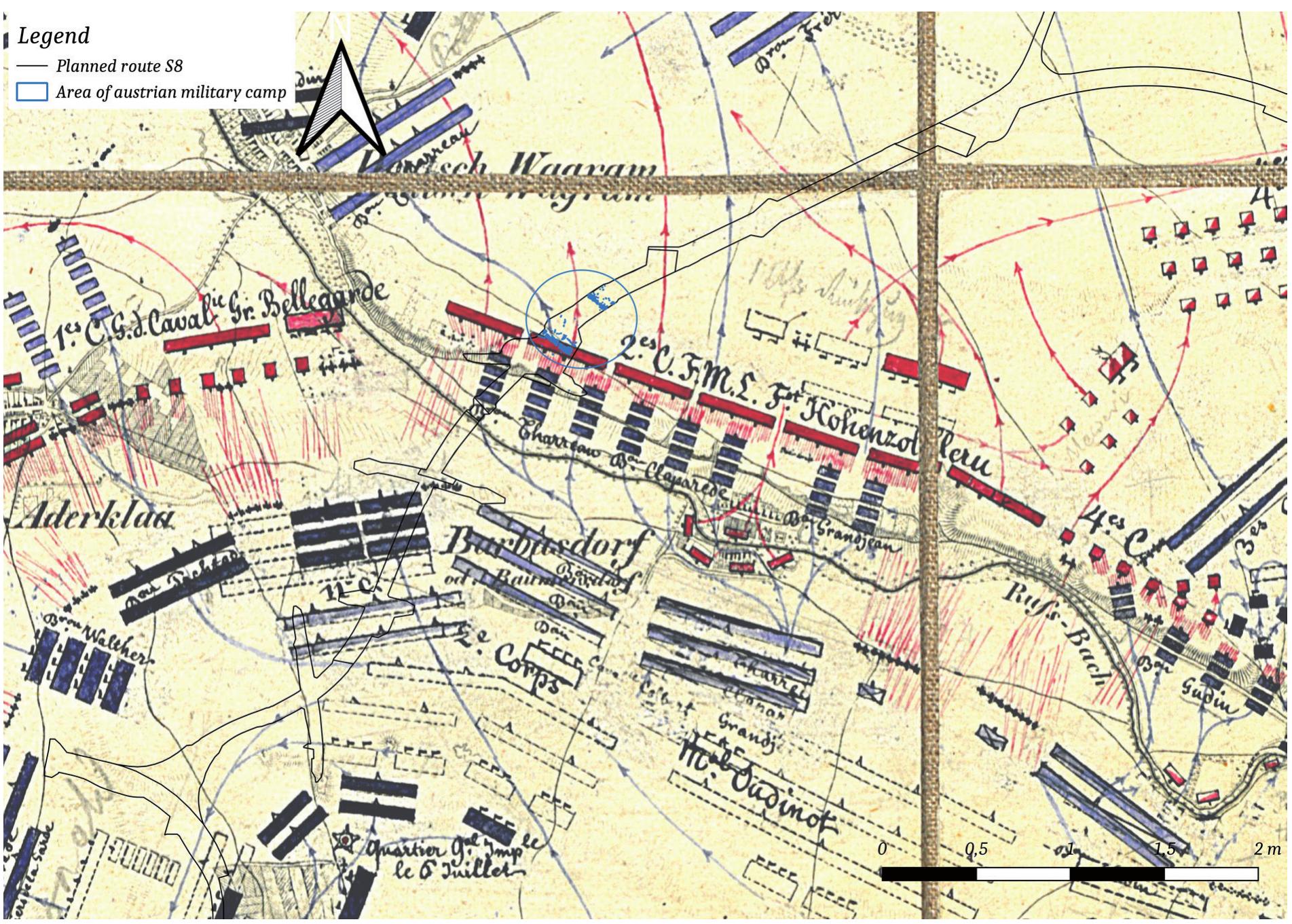 Attack of french army on the main battle positions of