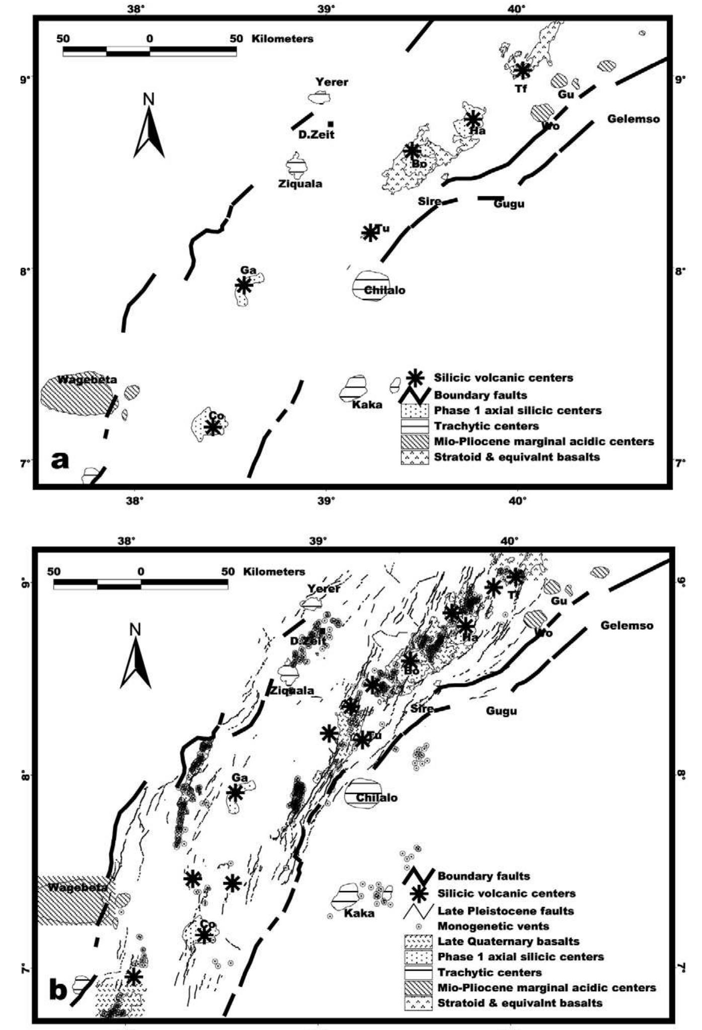 Model showing the volcano-tectonic setting of the mer during