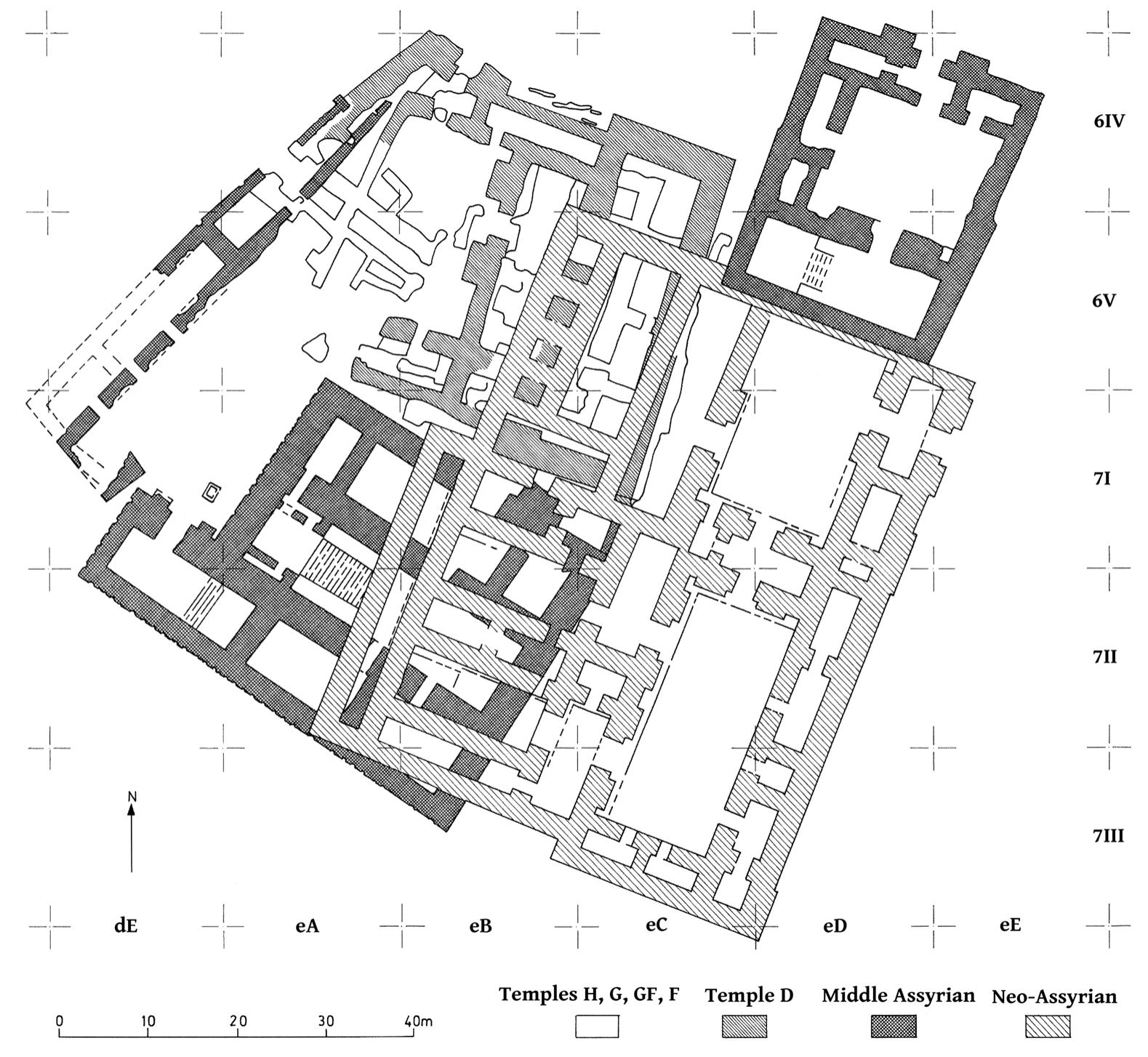 Plan of the late neo-assyrian nabt temple and the various,