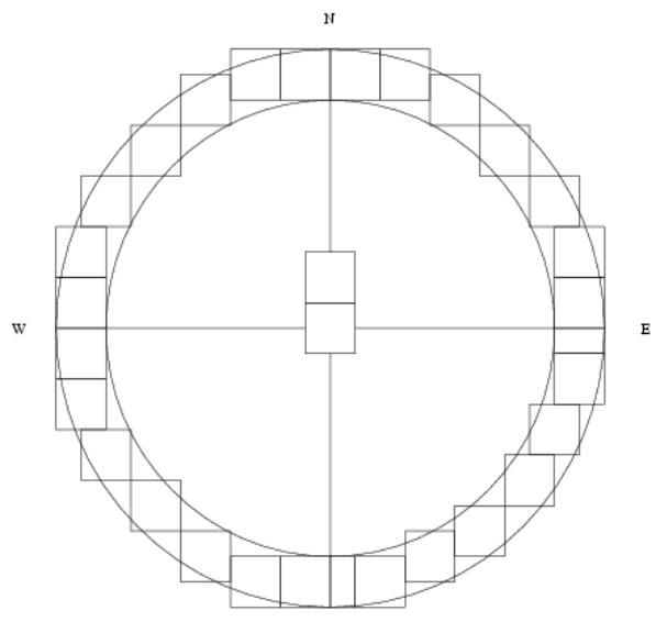 A vedic fire altar representing the circuit of the sun 105