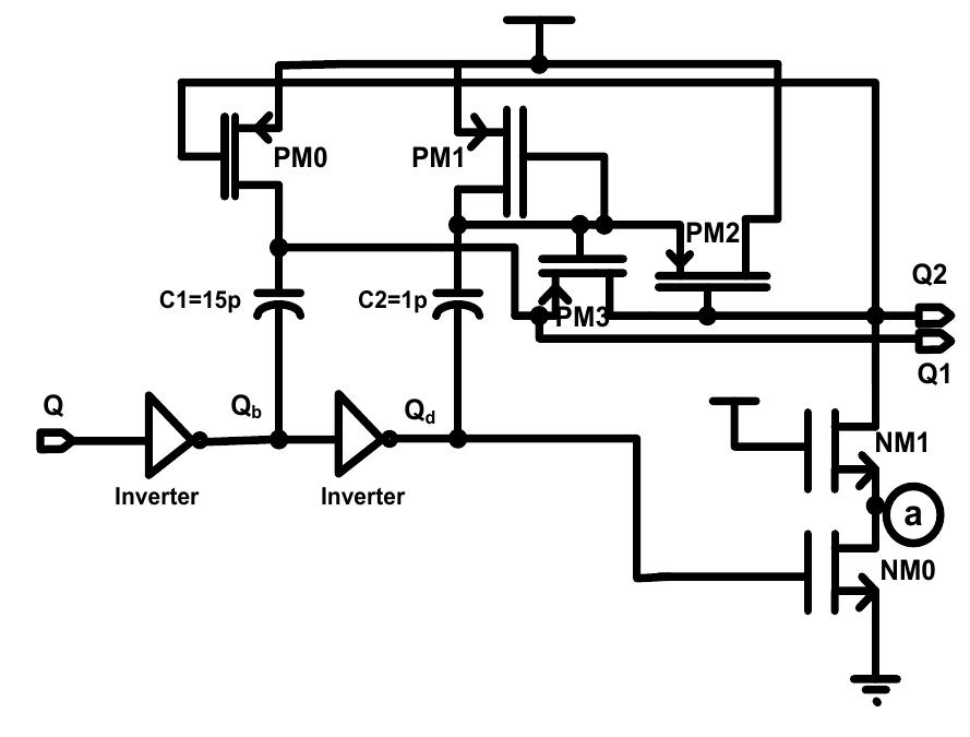 Diagram of clock booster circuit