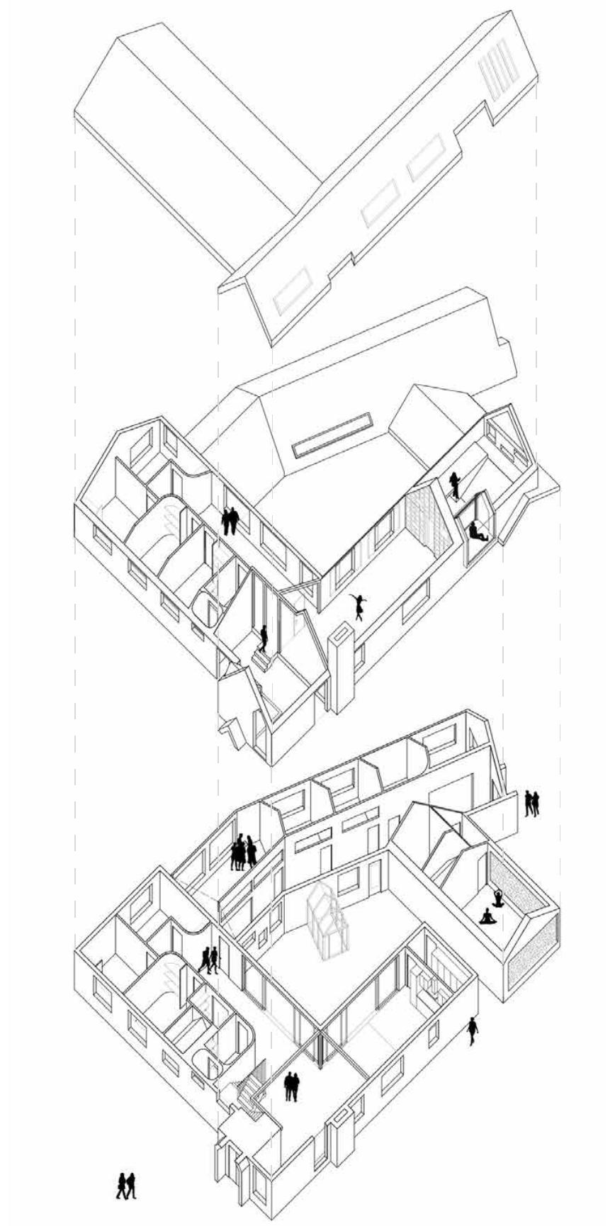 Ground floor axonometric diagram. figure 46: exploded