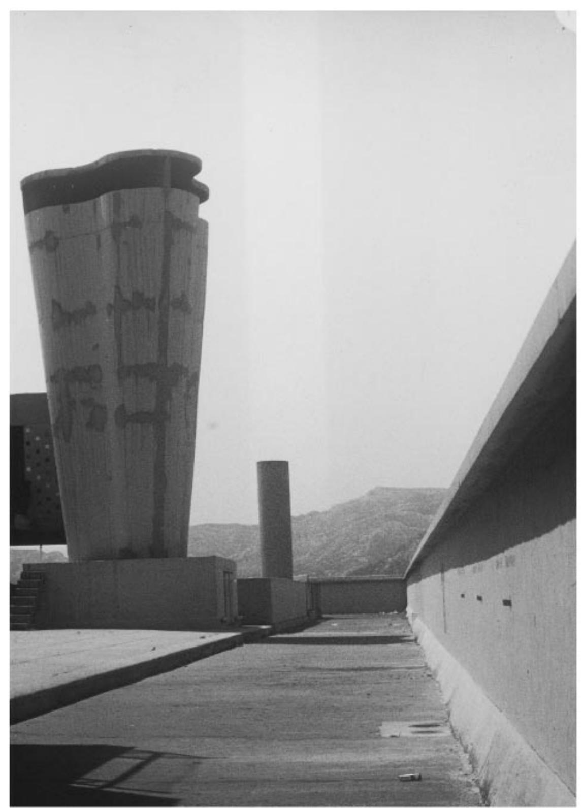 Le corbusier, roof of unité d’habitation (housing block),